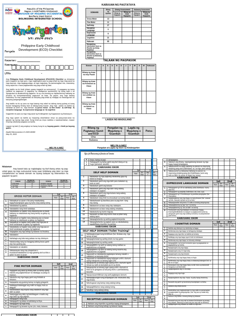 Ecd Card 2020 - 2021 Revised | PDF
