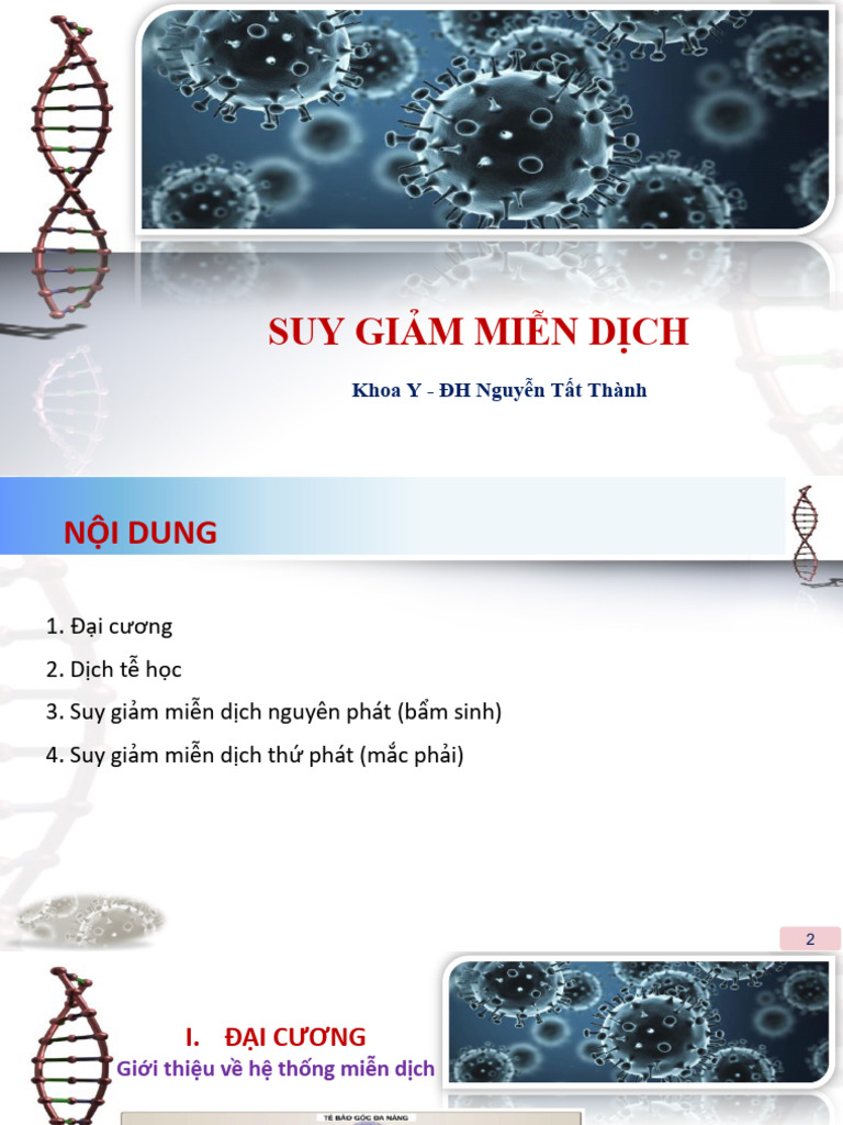 Suy Giảm Miễn Dịch NTTU | PDF