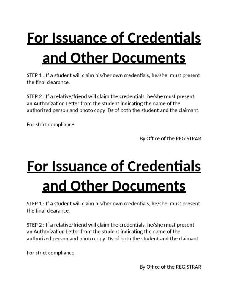 Credential Claiming Process Guide | PDF