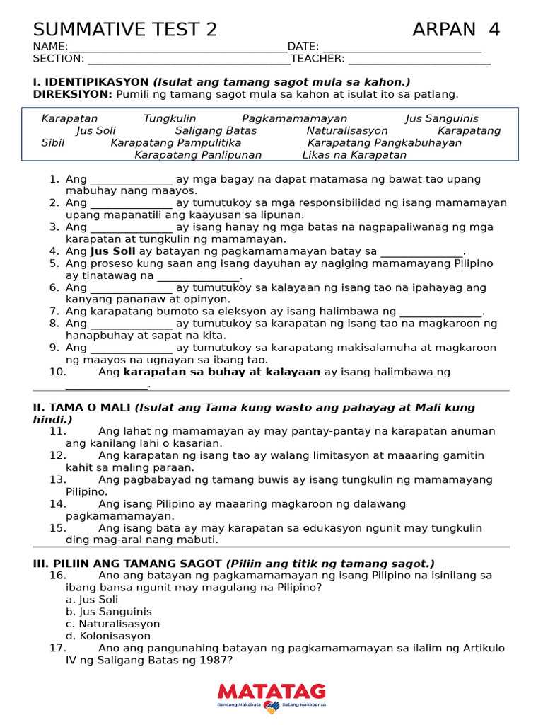 Arpan 4 Summative 02 | PDF