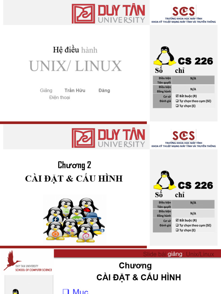 CS 226 - He Dieu Hanh Unix-Linux - 2024S - Slides - 03 | PDF