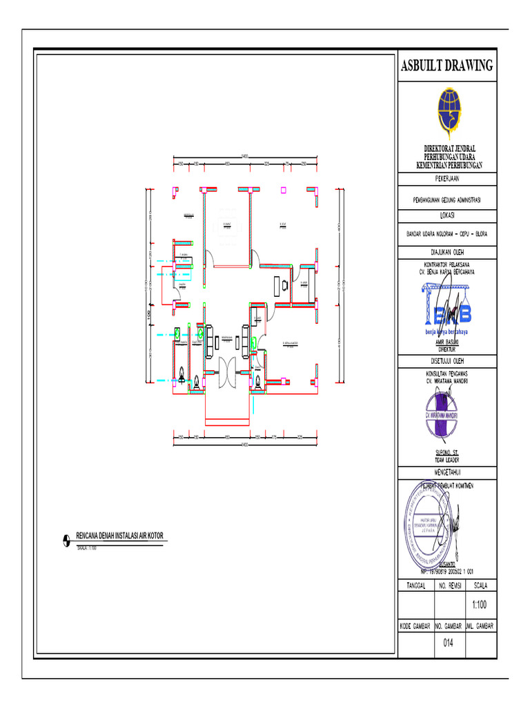 Asbuilt Drawing: Direktorat Jendral Perhubungan Udara Kementrian Perhubungan | PDF