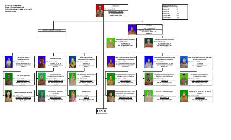 Struktur Organisasi DPM-PTSP Provinsi Jambi | PDF