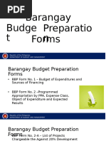 Barangay Budget Preparation | PDF | Budget | Expense
