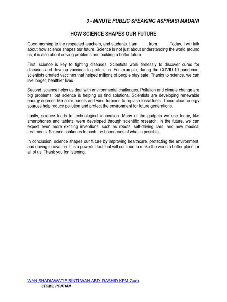 How Science Shapes Our Future | PDF