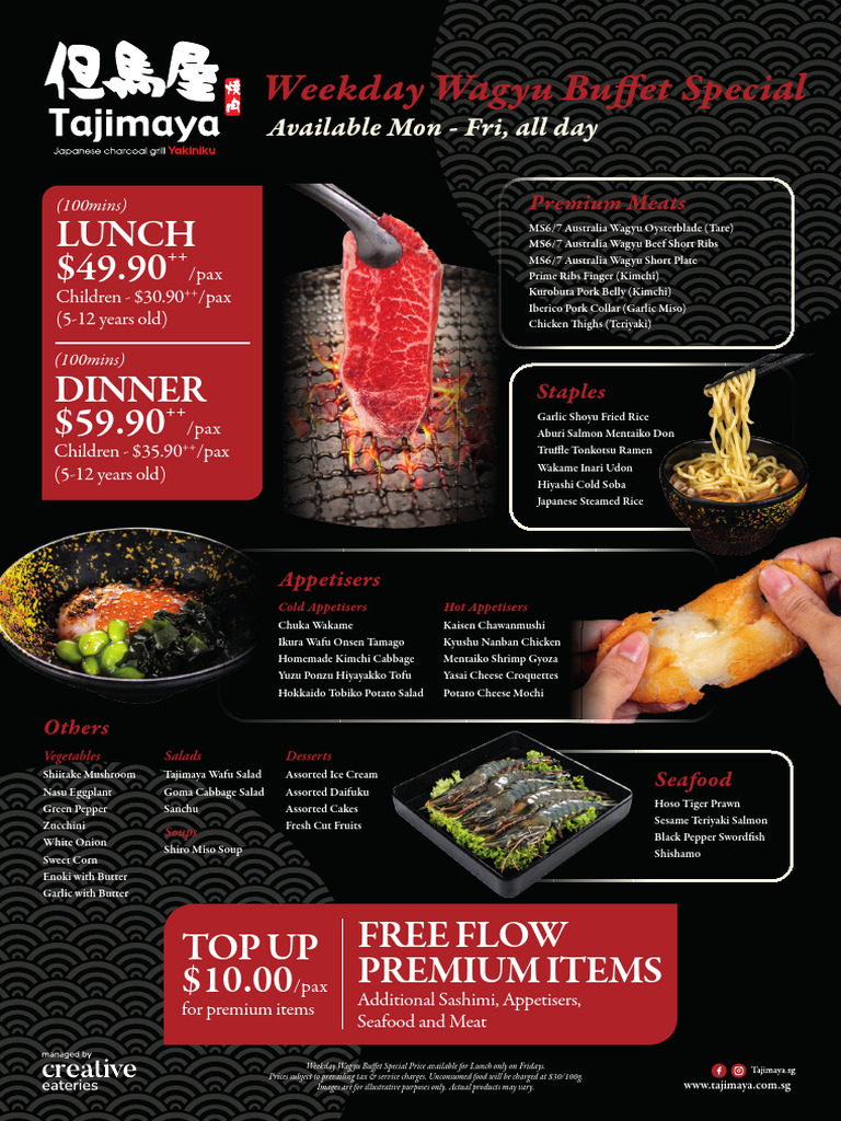 Taji+july+buffet+2023 Reduced+price+menu FA-compressed | PDF | Hors D ...
