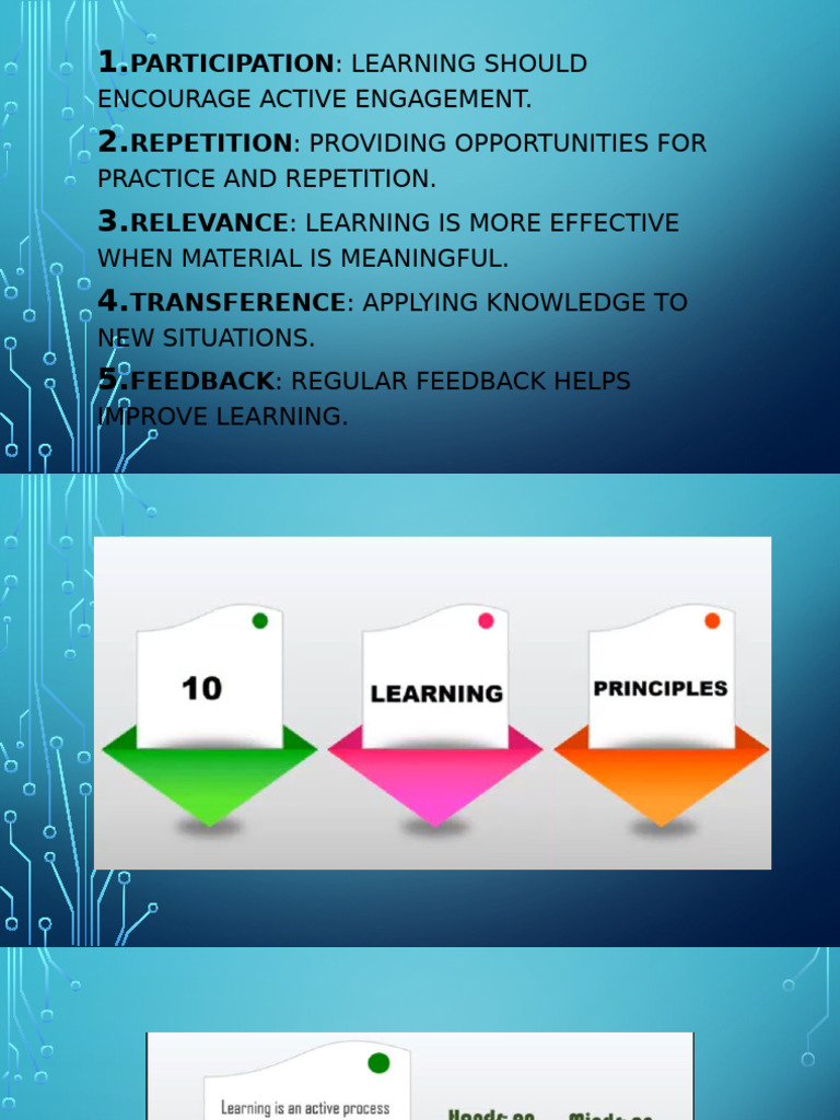 10 Principles of Learning | PDF