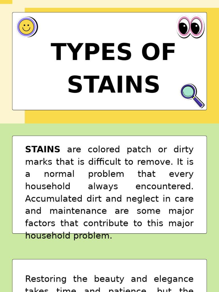Types of Stains | PDF