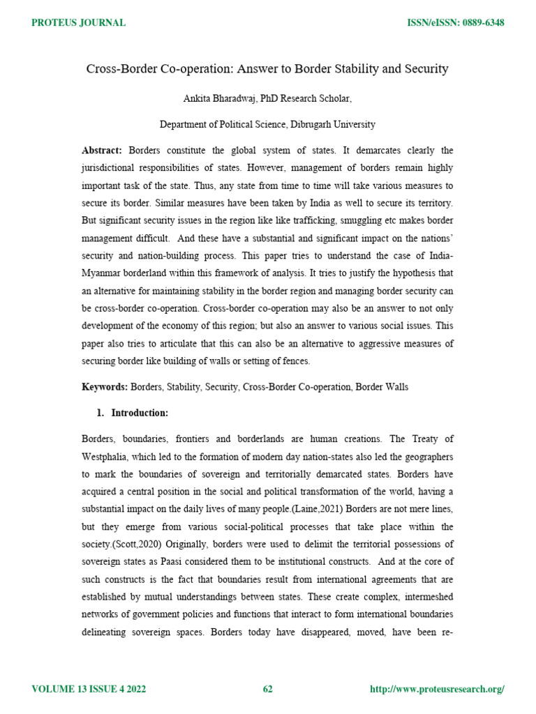 Cross-Border Cooperation for Security | PDF