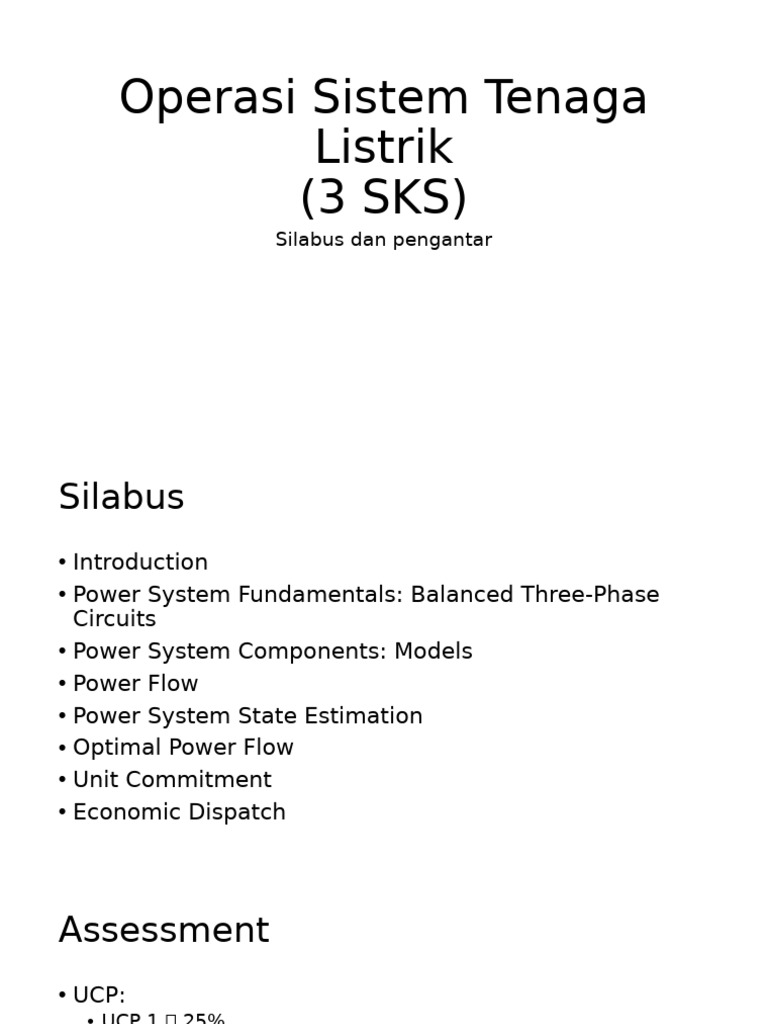 01 - Silabus Dan Pengantar | PDF