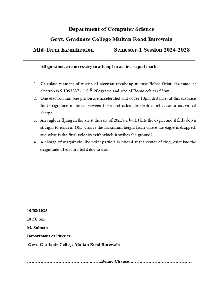 Department of Computer Science | PDF