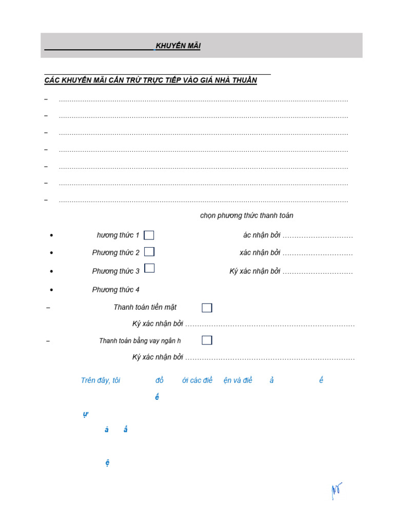 Eaton Park - Promotion Form - Template | PDF