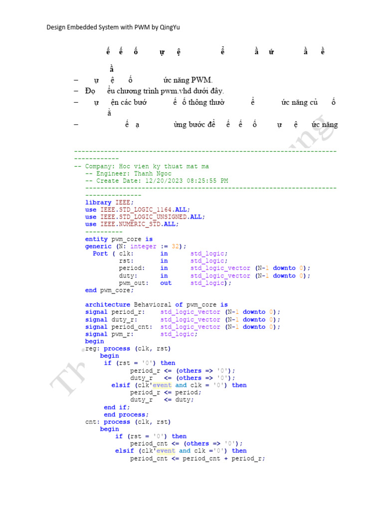 Lab9 vietbaocaoIPPwm | PDF