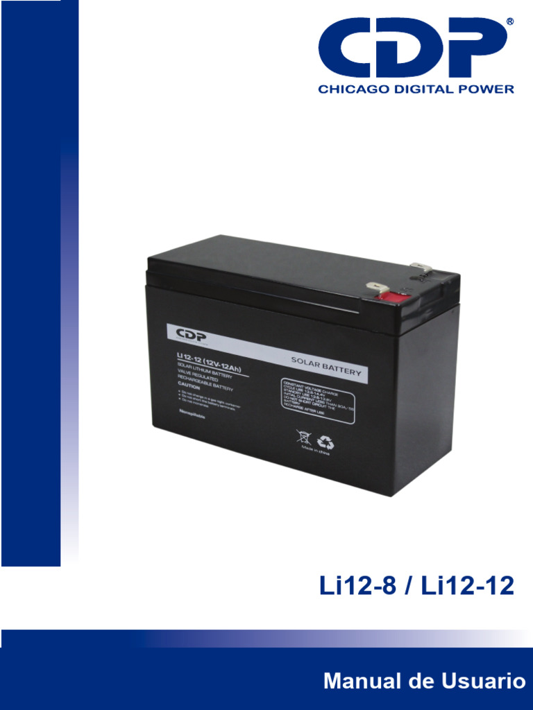Manual Li 12-8 12-12 | PDF | Ingenieria Eléctrica | Electricidad