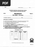 Geography Pp2 Final Gauge Prediction 2025 | PDF | Kenya | Agriculture