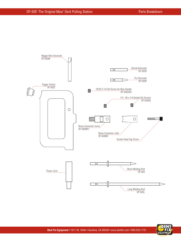 df-505 Parts Breakdown | PDF