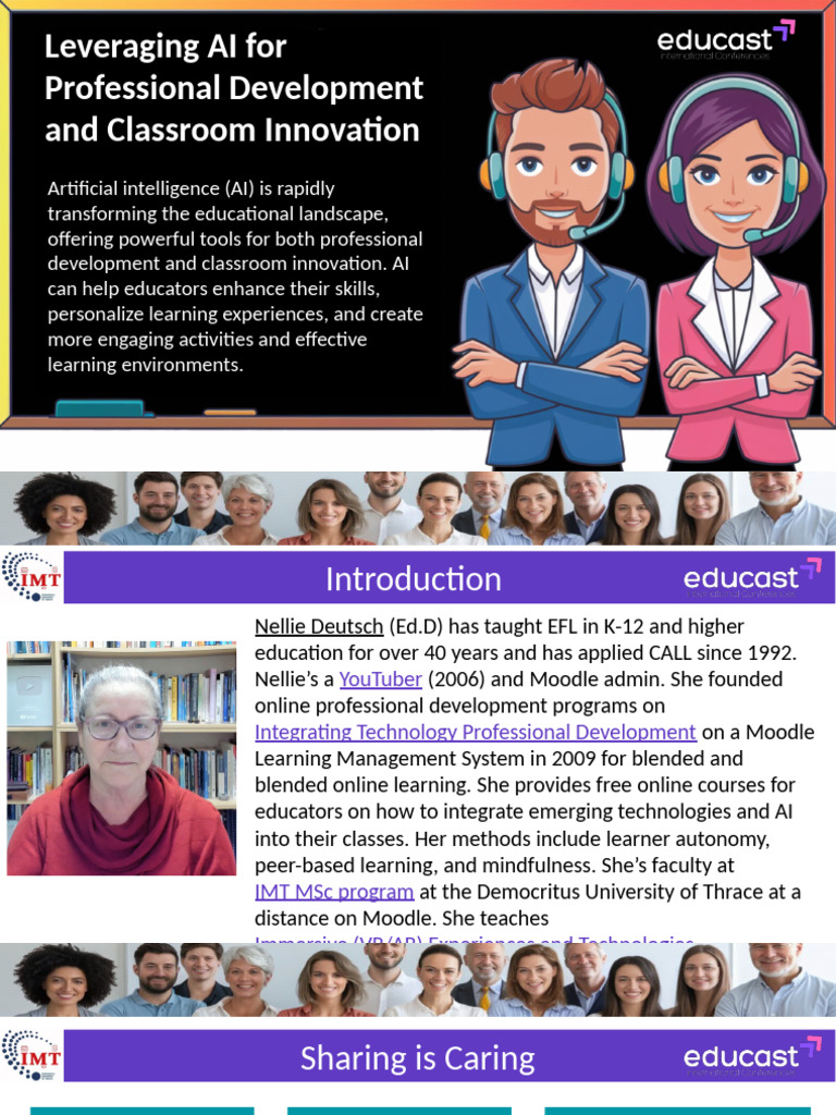 Leveraging AI For Professional Development and Classroom Innovation ...