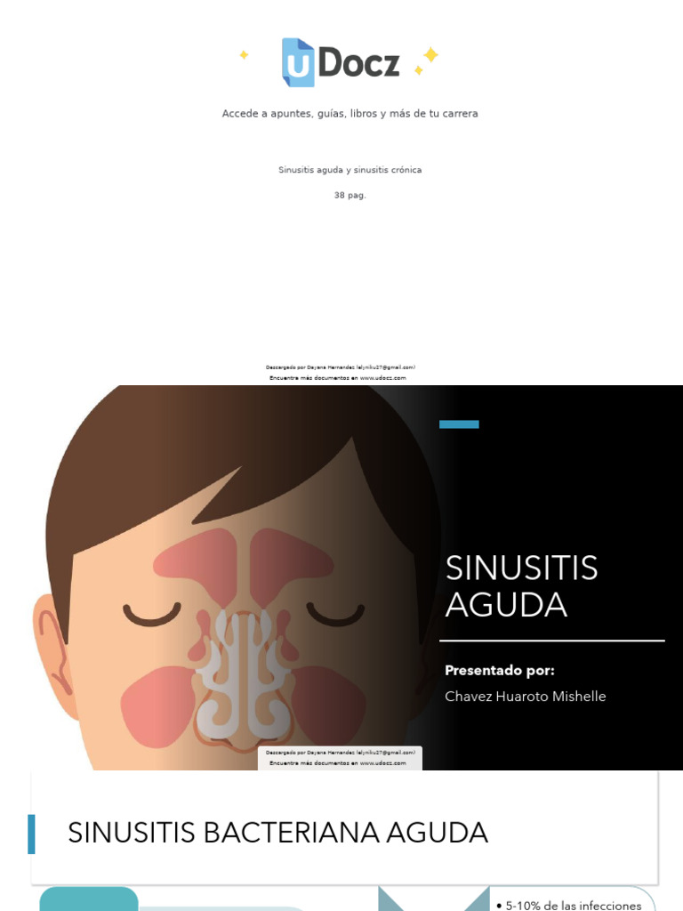 Sinusitis Aguda y CR 693839 Downloadable 5204651 | PDF | Resfriado comun | Enfermedades ...