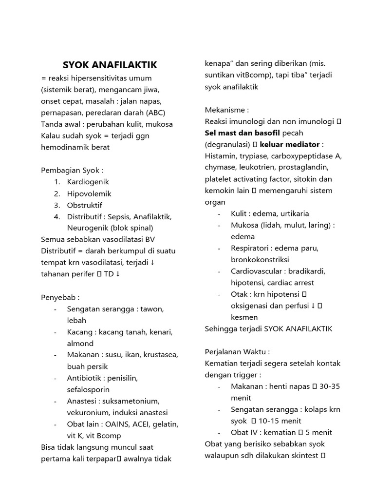 Syok Anafilaktik | PDF