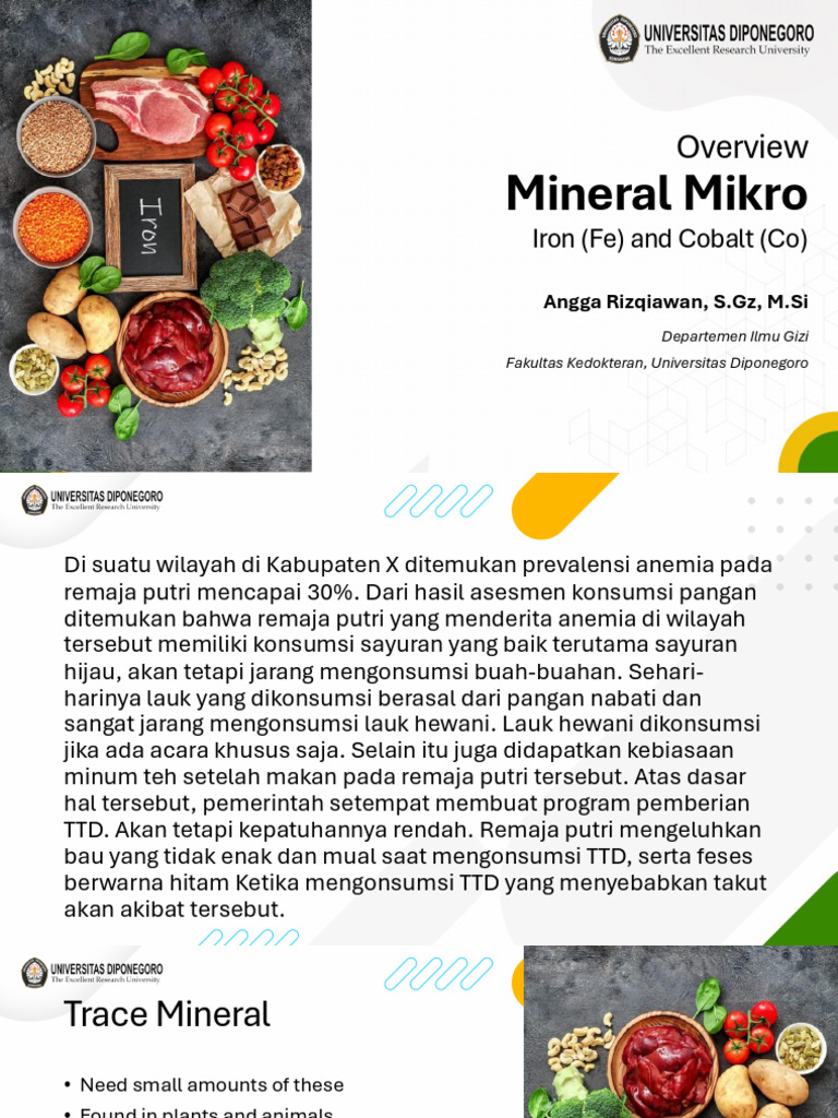 Iron and Cobalt: Nutritional Insights | PDF | Iron | Digestion