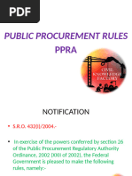 PPRA Rules | PDF | Procurement | Treaty