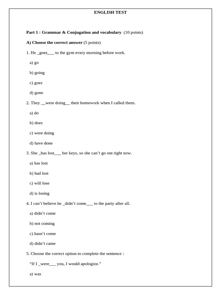 English Test Nancy | PDF | Happiness | Contentment