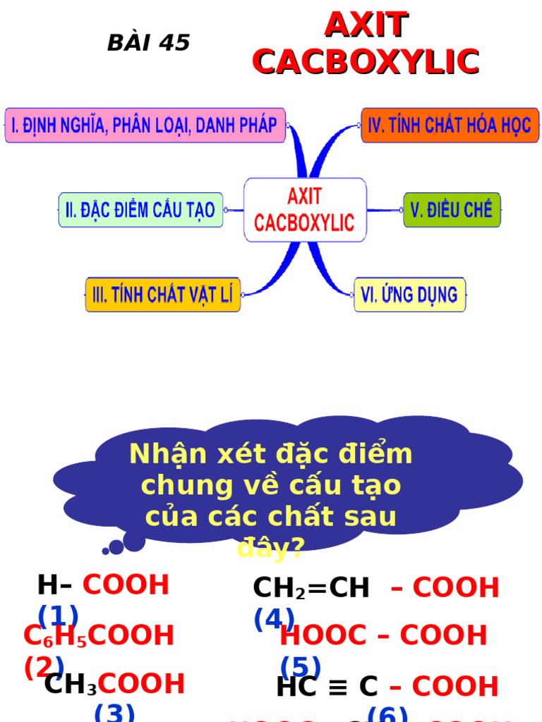 Bai 45 Axit Cacboxylic | PDF