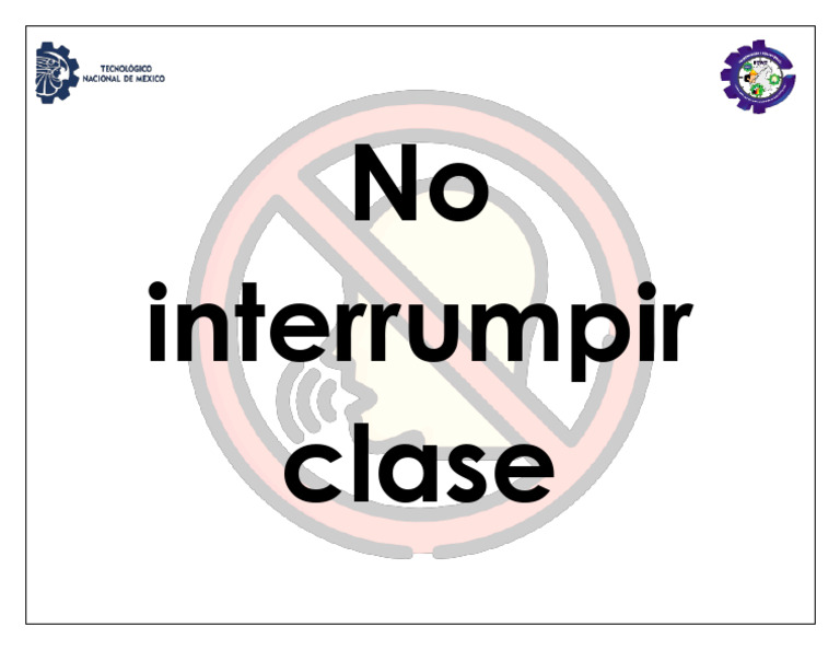 No Interrumpir Clase | PDF