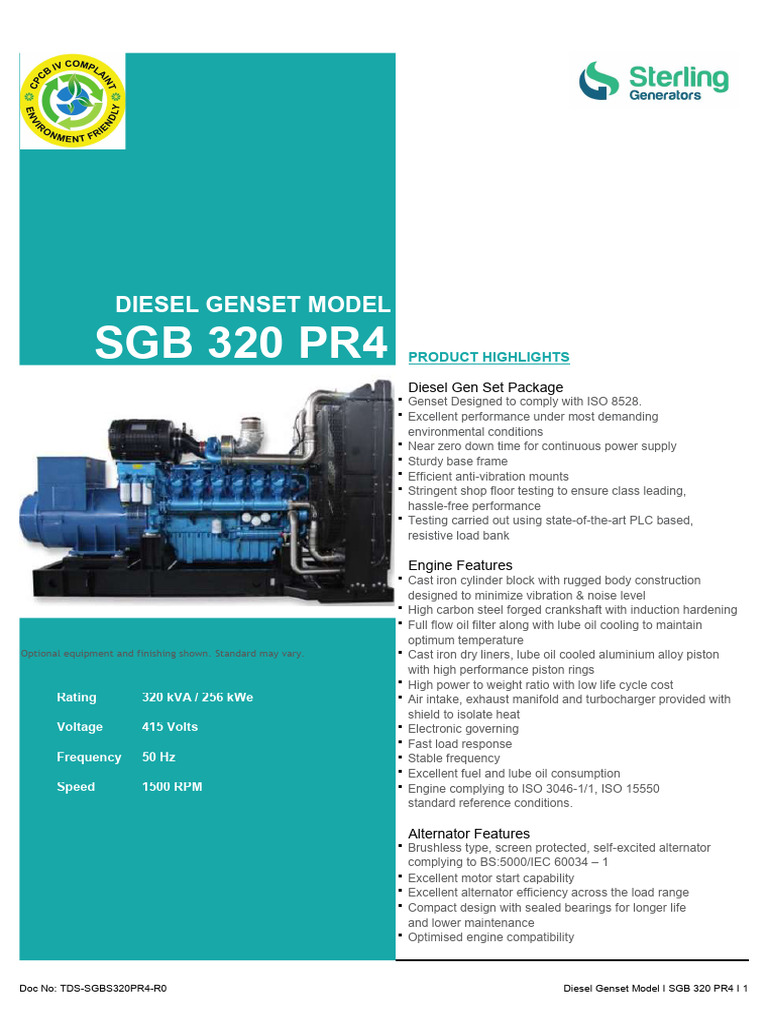 CPCB-IV DG Set Specification | PDF | Engines | Diesel Engine