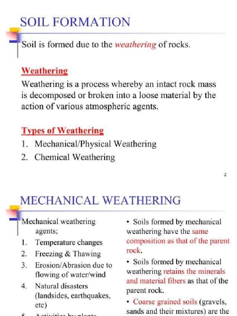 Soil Formation | PDF