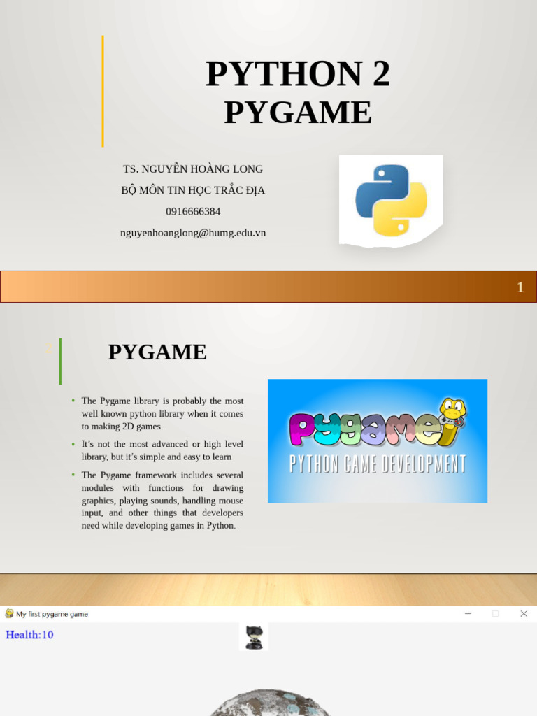Python 2 - P5 - Pygame - p1 | PDF | Frame Rate | Python (Programming Language)
