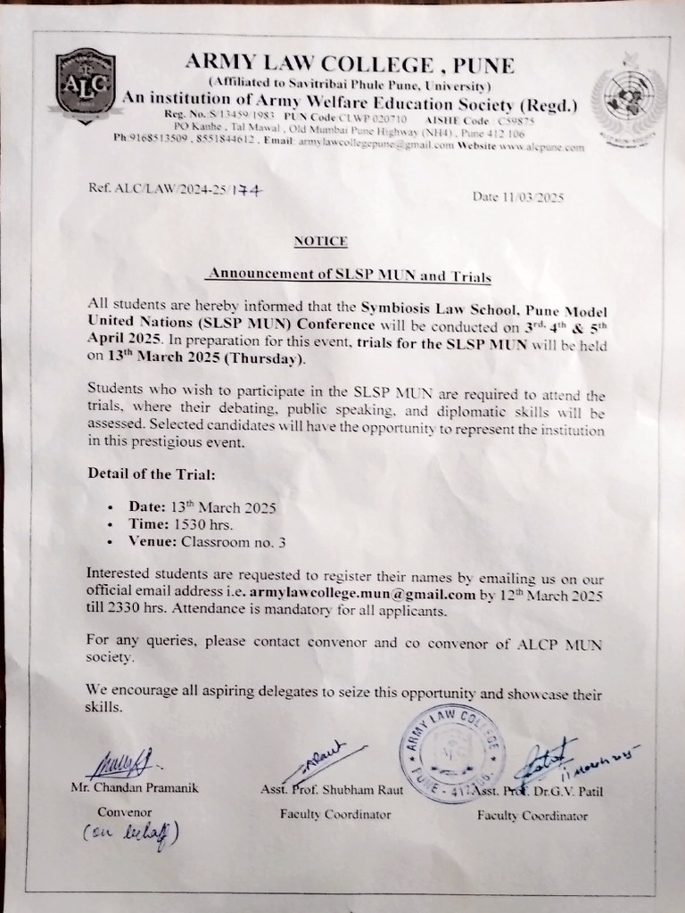 SLSP Mun Trial | PDF