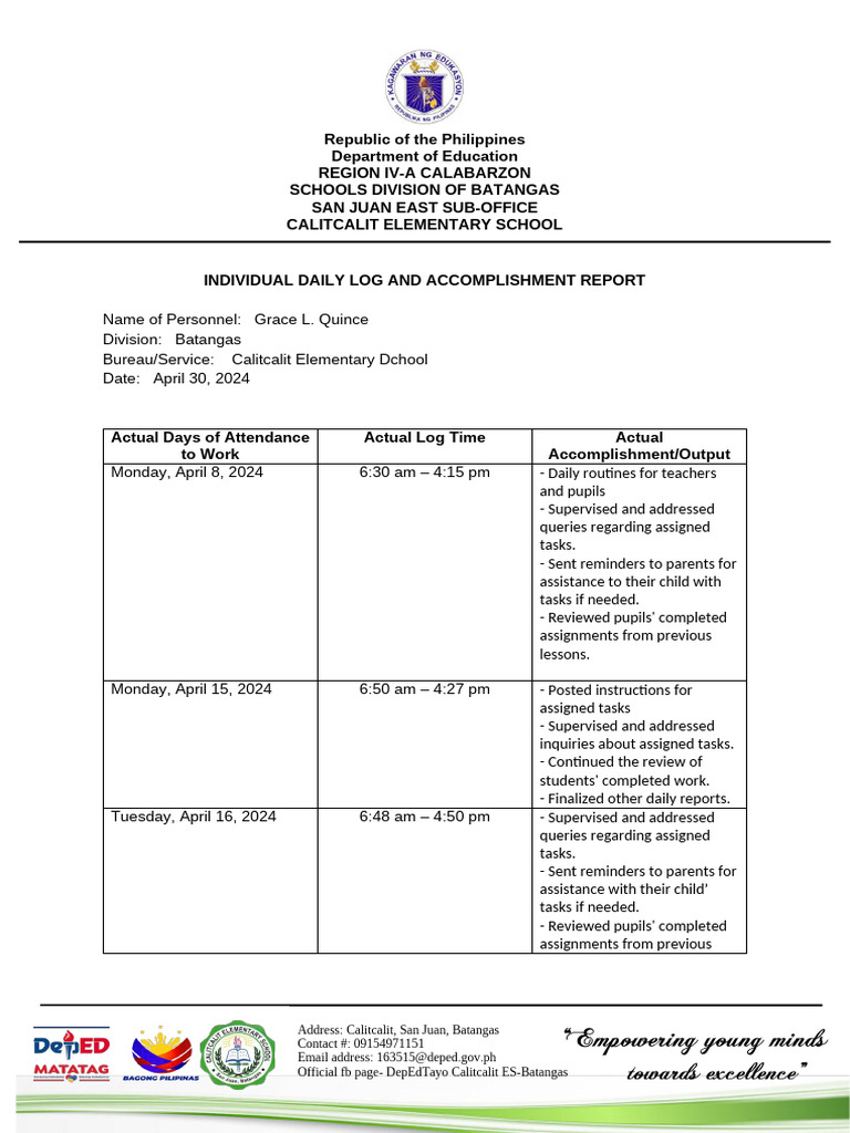 Accomplishment Modular QUINCE | PDF