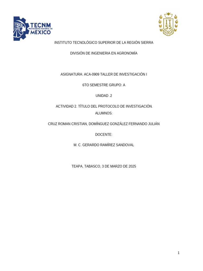 CRUZ ROMN U2 ACT 2 | PDF