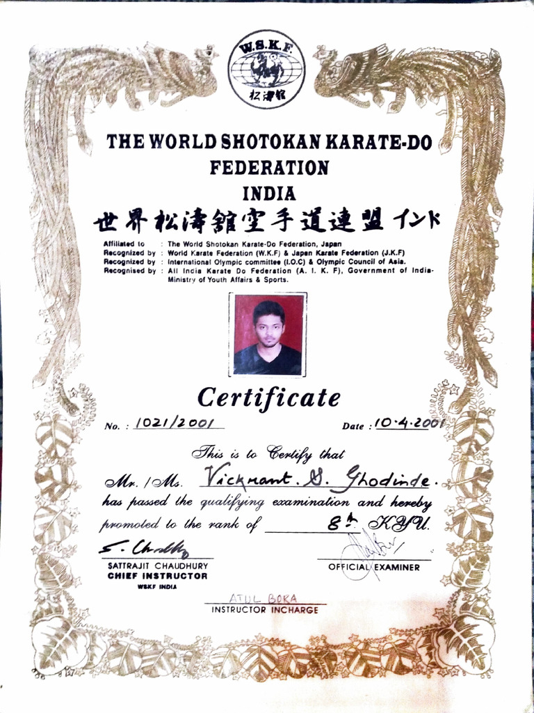 Karate Certification | PDF