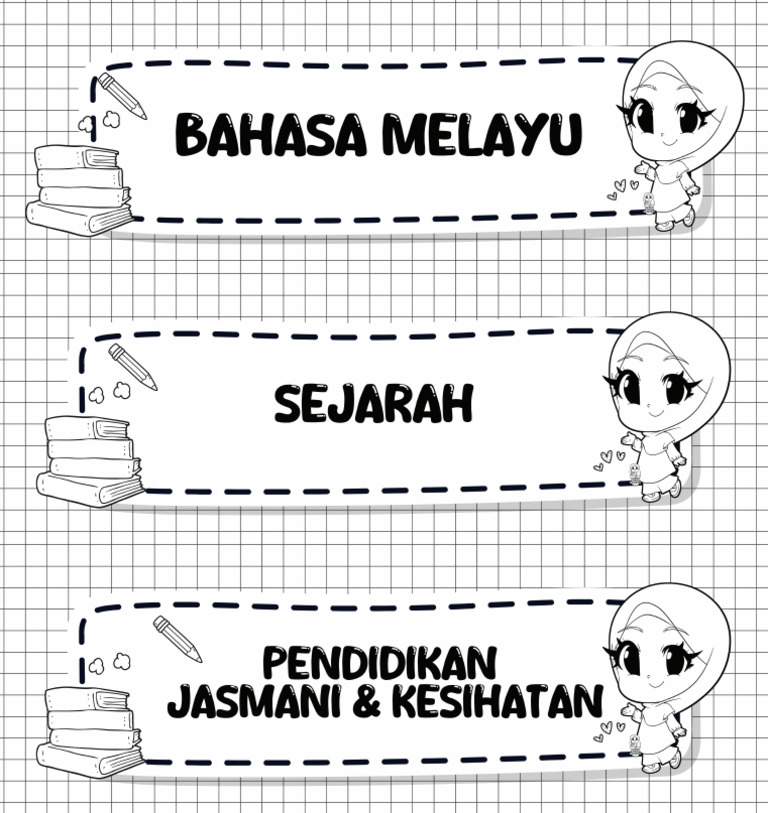 Label Sudut Mata Pelajaran Vol 2 2024 Bw | PDF