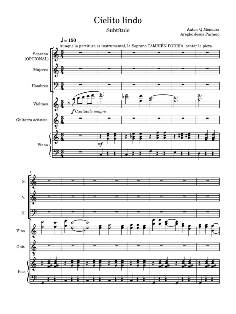 Cielito Lindo Sheet Music PDF | PDF