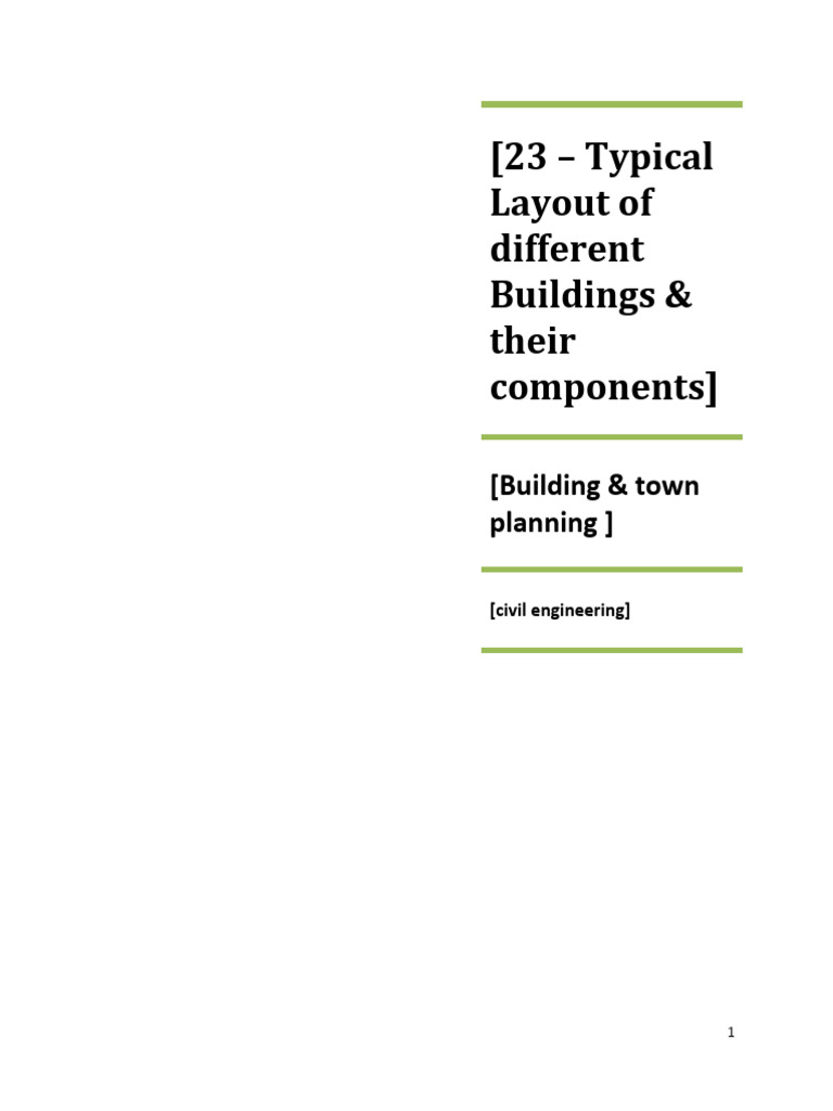 Typical Layouts of Building Types | PDF | Public Services | Health Care