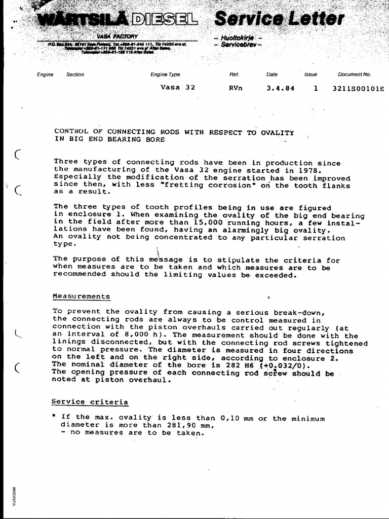 Conrod Ovality | PDF