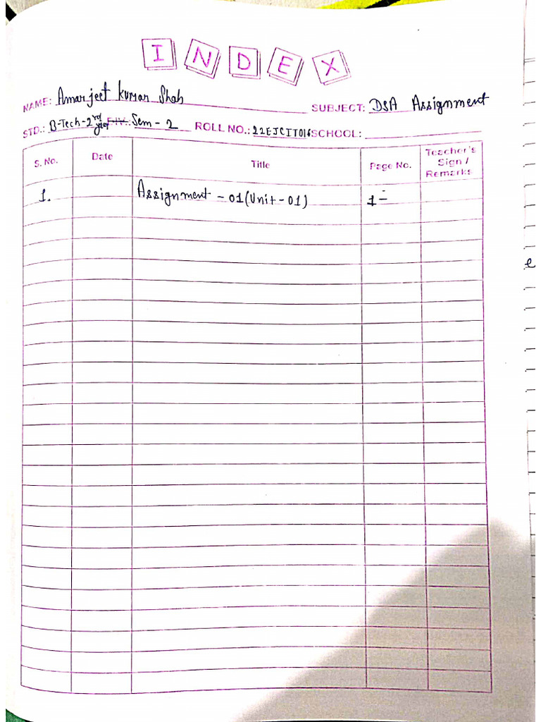 DSA Assignment | PDF