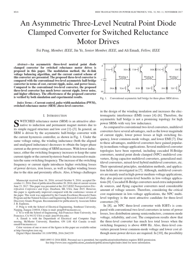An Asymmetric Three-Level Neutral Point Diode Clamped Converter For ...