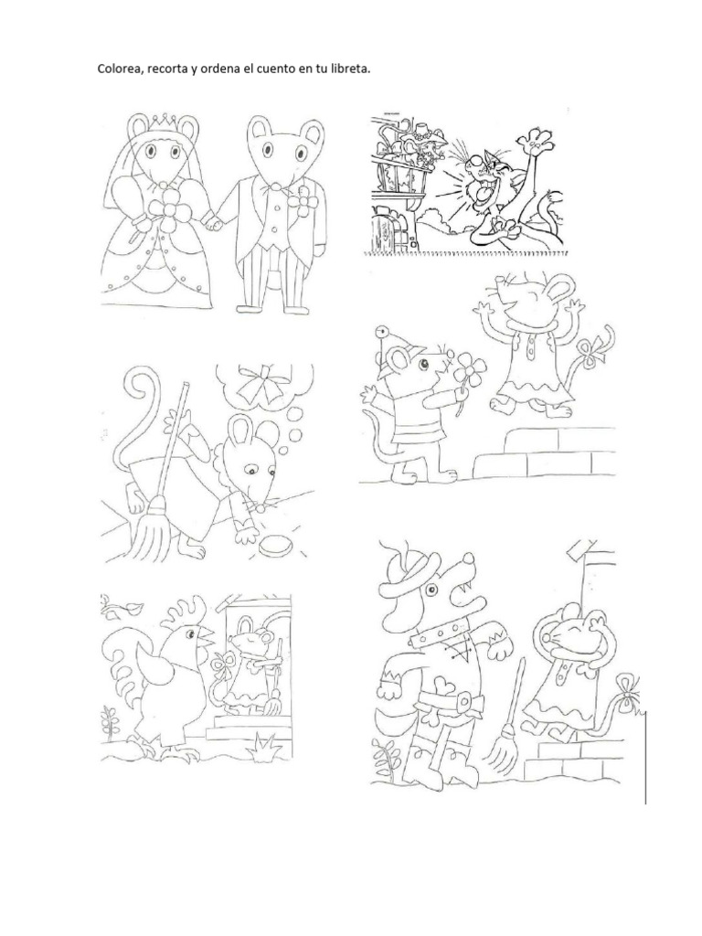 Actividades para Colorear la Ratita Presumida | PDF