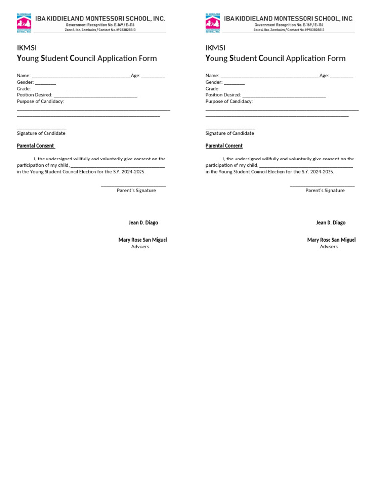 YSC Application Form 2018 | PDF