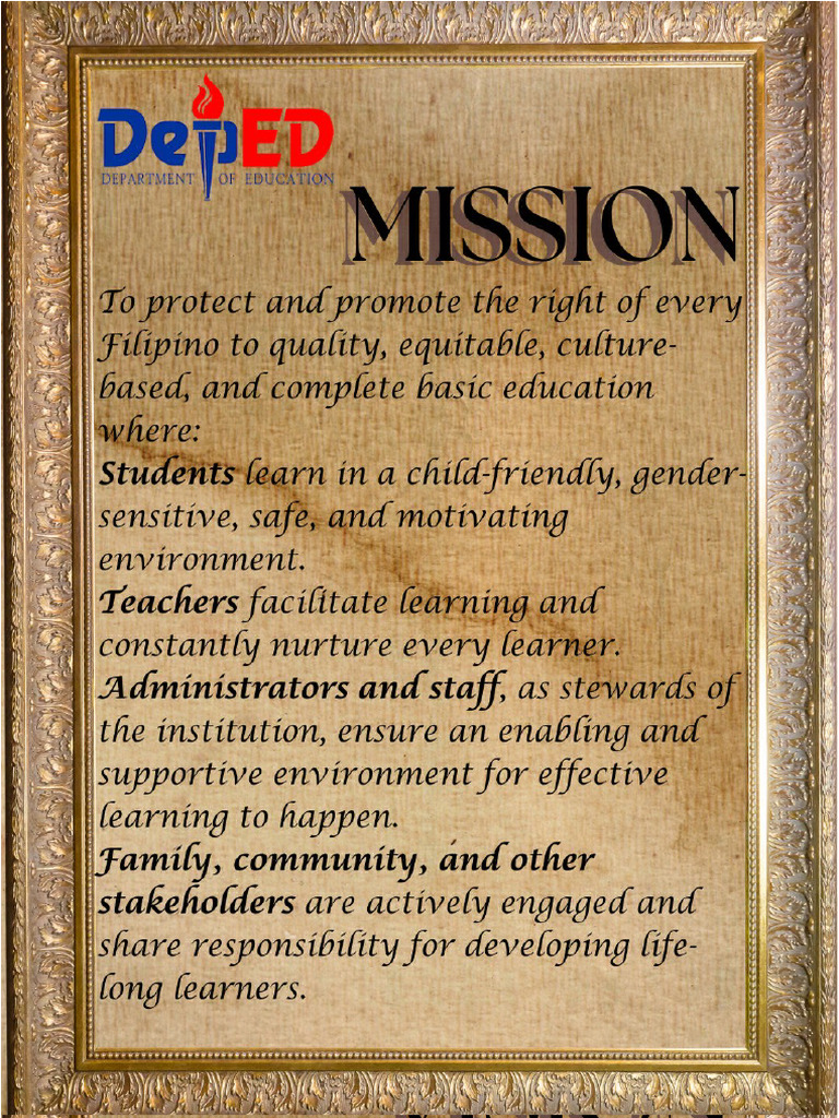 Mission Vision And Core Values Pdf