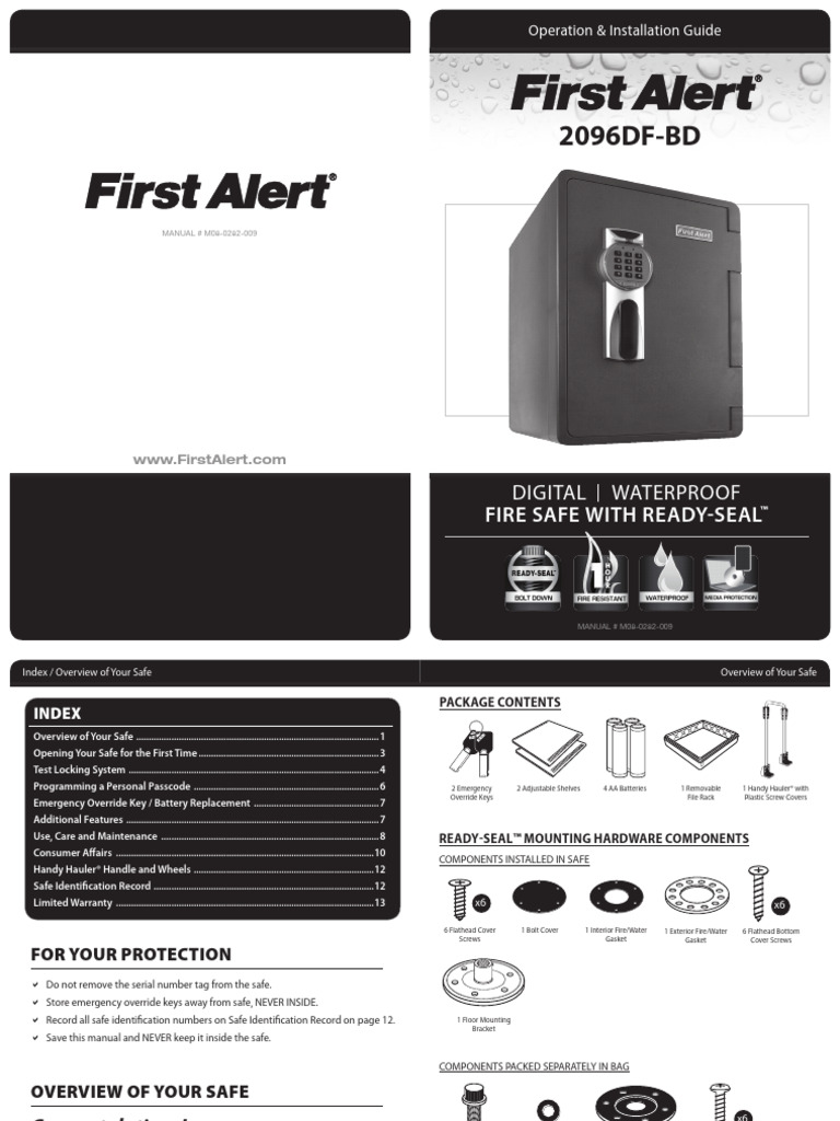 First Alert 2096DF Manual | PDF
