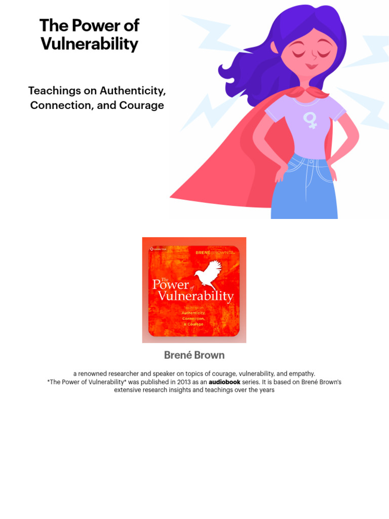 The Power of Vulnerability | PDF | Shame | Empathy