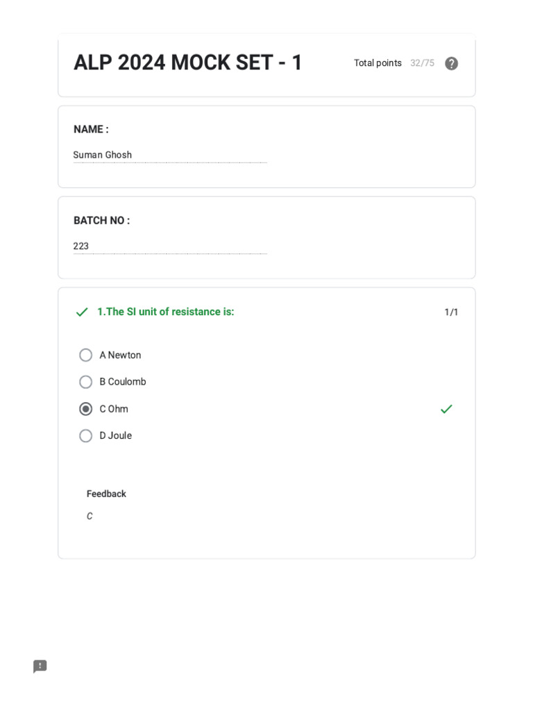 ALP 2024 Mock Set 1: Practice Questions | PDF | Interest