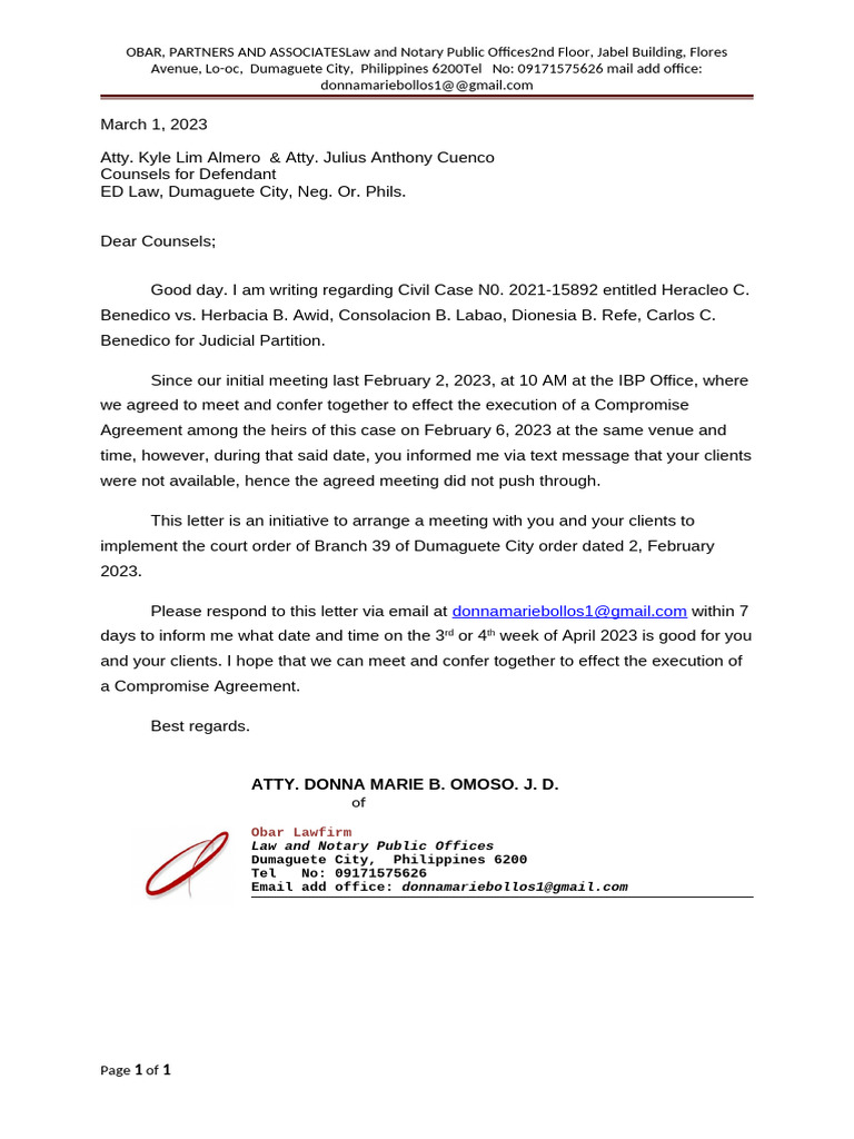 Letter To Meet | PDF