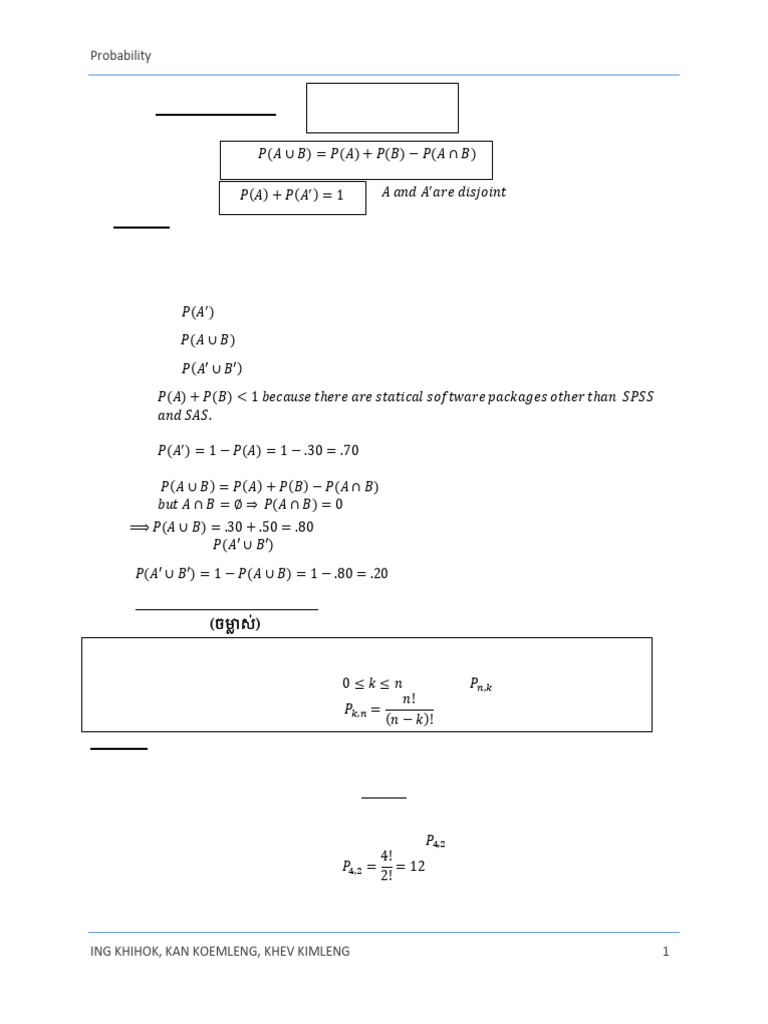 Probability | PDF | Probability Theory | Statistical Theory