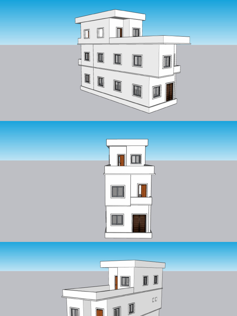 2 Storey RCC Building Design Plans | PDF | Civil Engineering